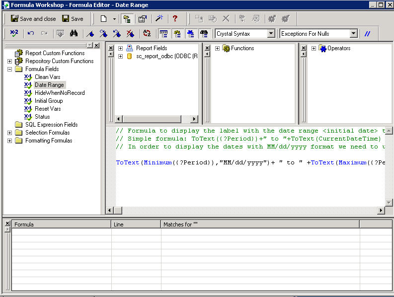 Specifying A Time Range