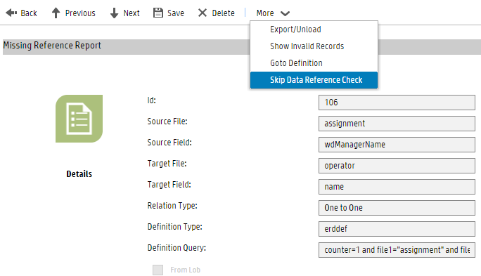 Identify the root cause of a missing reference