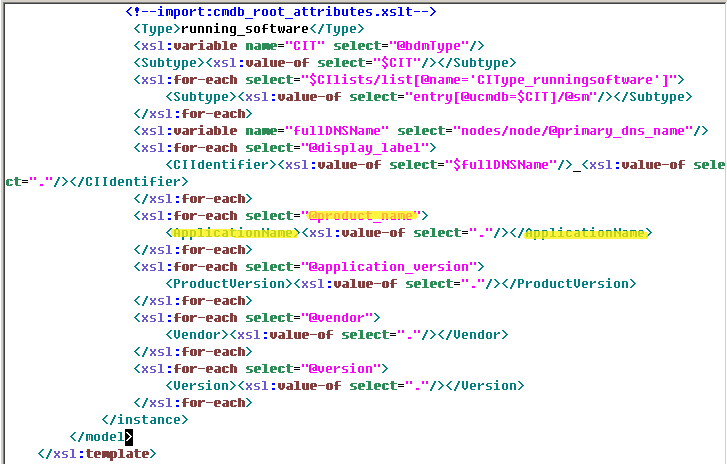 How to Map the CI Type’s Attributes to Web Service Fields