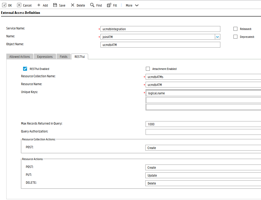 Task 5: Enable the RESTful APIs for Custom CI Types in Service Manager